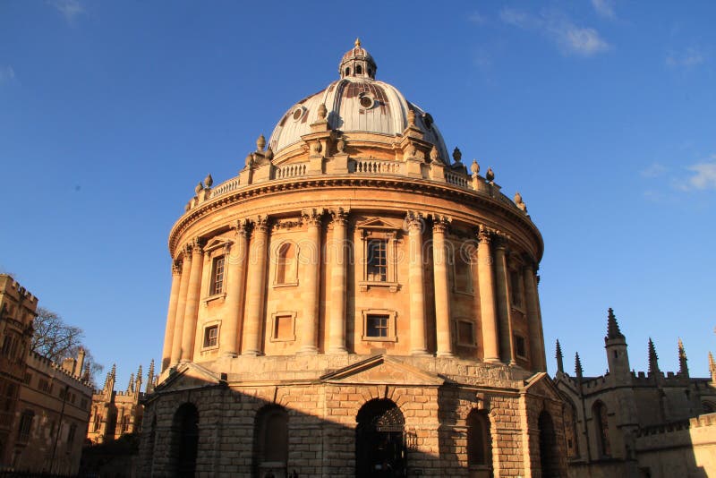 Oxford Library Building Sunny Day Stock Photo - Image of culture ...