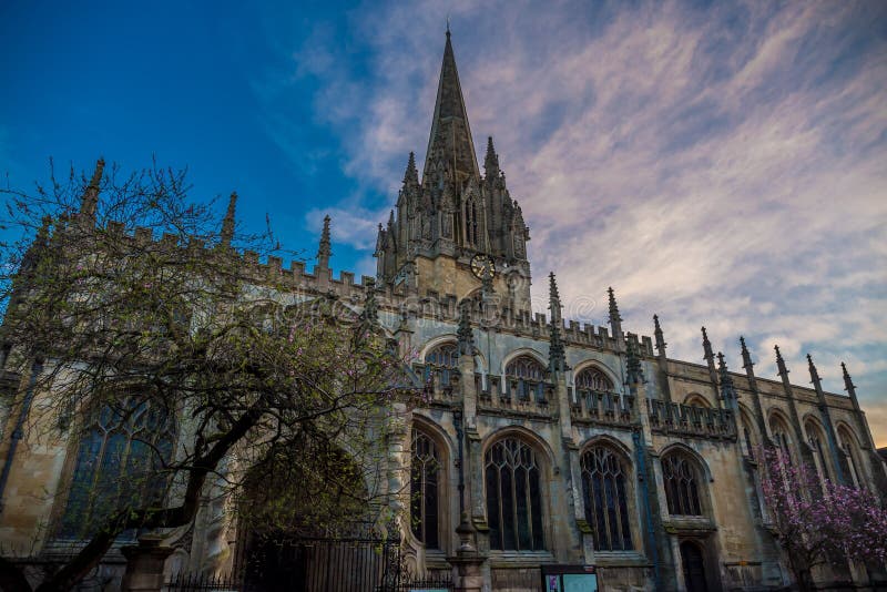 Oxford in spring stock photo. Image of dunamic, blue - 69540466