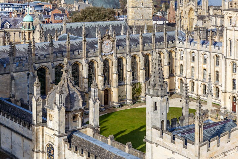 Oxford in spring morning stock image. Image of stone - 69430189