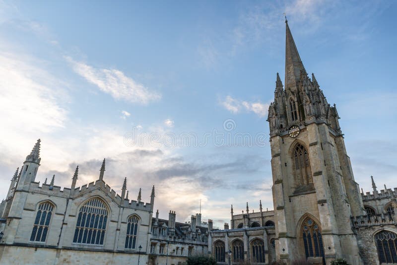 Oxford in spring morning stock photo. Image of college - 69431250
