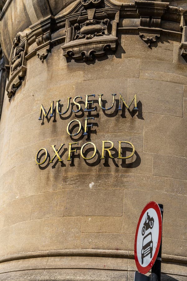 Oxford , UK - June 5, 2024: a Sign at the Museum of Oxford Editorial ...