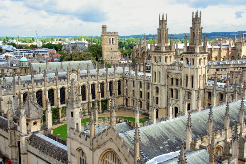 Oxford University, Medieval College Stock Image - Image of oxford ...