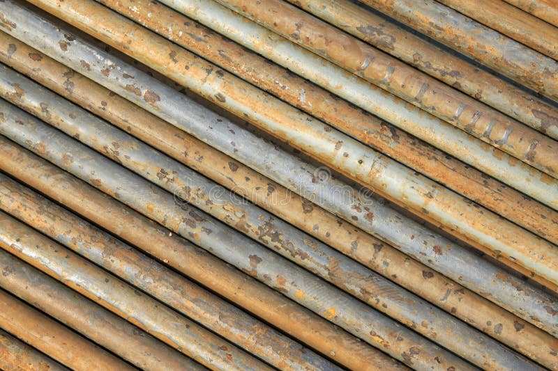 Oxidation rusty metal pipe stock image. Image of history - 364695769