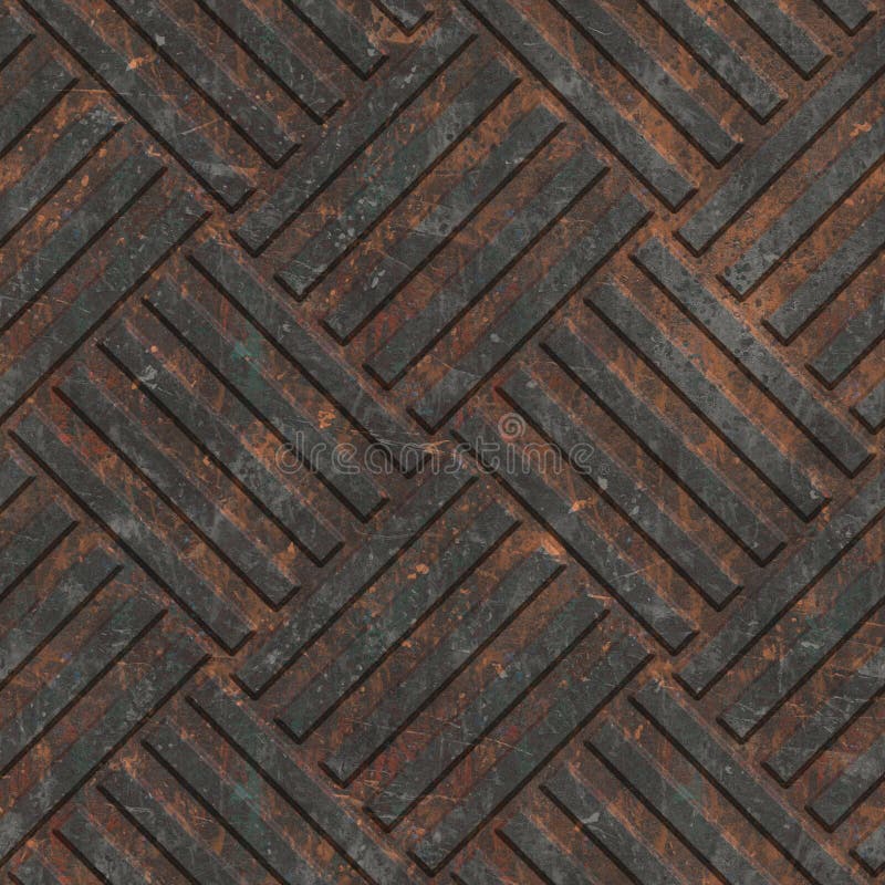 Oxide Metallic Texture with Flowers Pattern, Seamless Texture, 3d ...