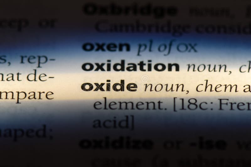 Oxide stock photo. Image of text, definition, printed - 126548382