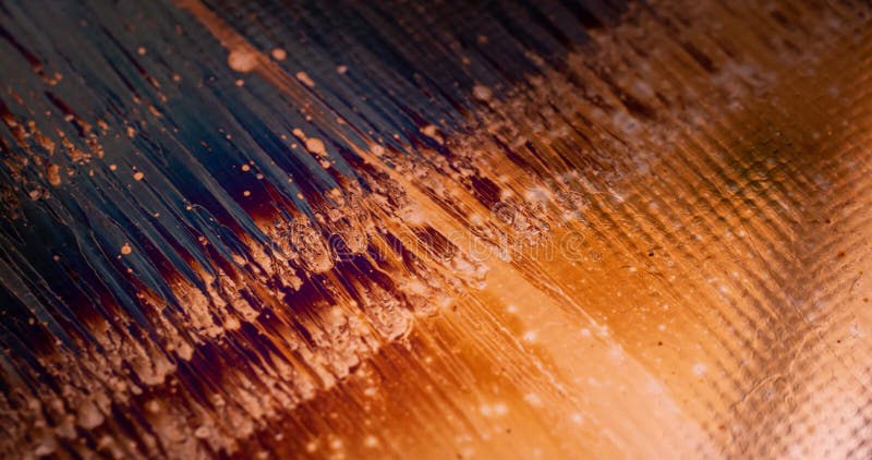 Oxidized Copper Sheet, Abstract Artistic Background Stock Image - Image ...