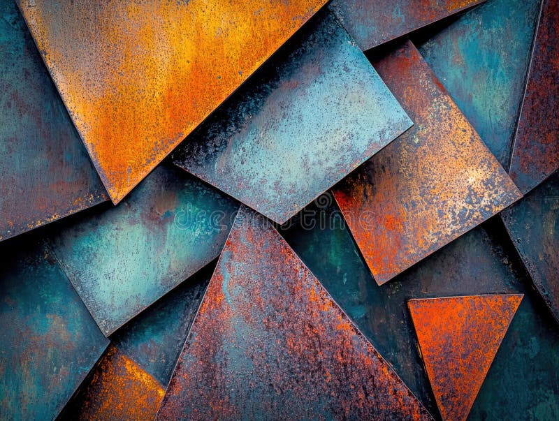 Oxidized Metal Art stock image. Image of interior, decor - 362213205