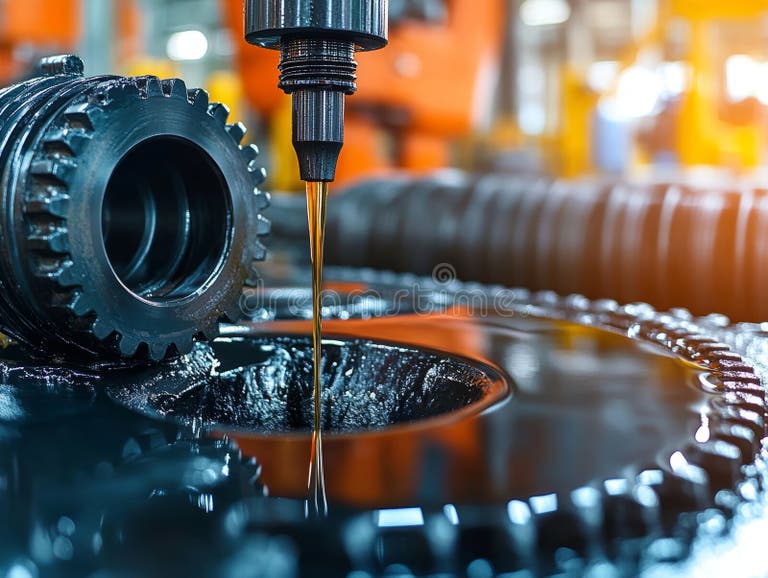 Oxidized Metal Gears on a Damp Surface, Antique Industrial Texture ...