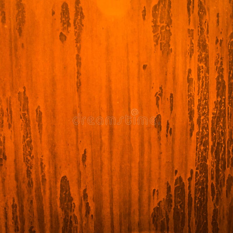 Oxidized Orange Metal Plate.Textured Background, Irony Surface, Rusted ...