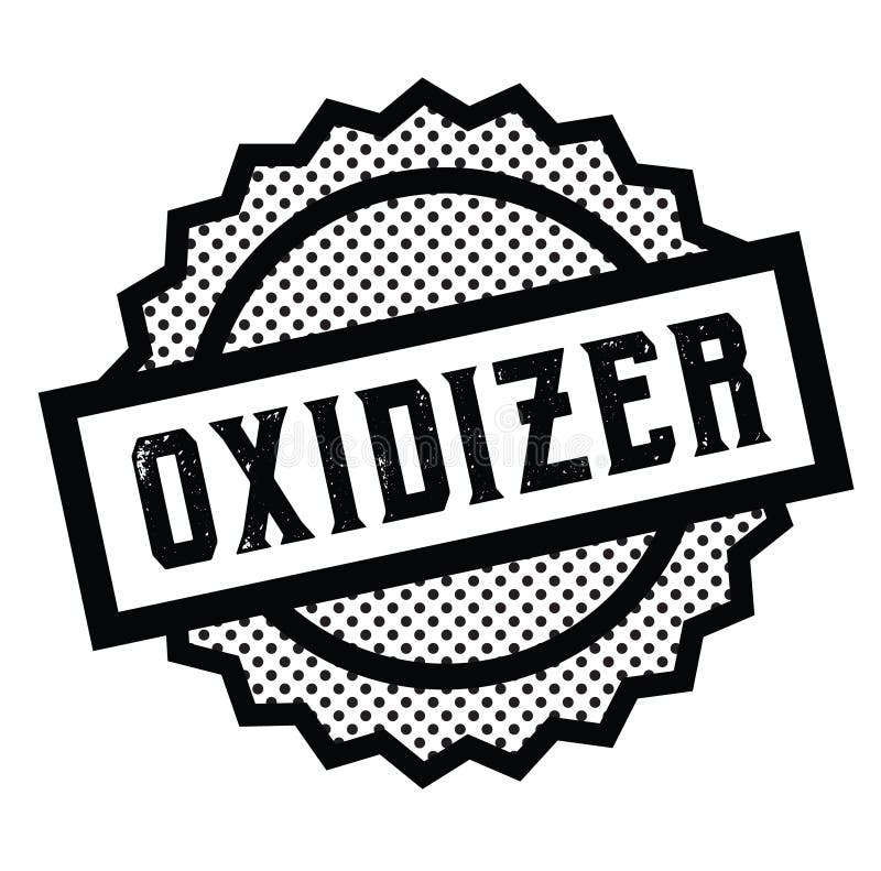 Oxidizer stamp on white stock vector. Illustration of solid - 124212729