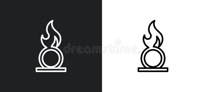 Oxidizing Agent Outline Icon in White and Black Colors. Oxidizing Agent ...