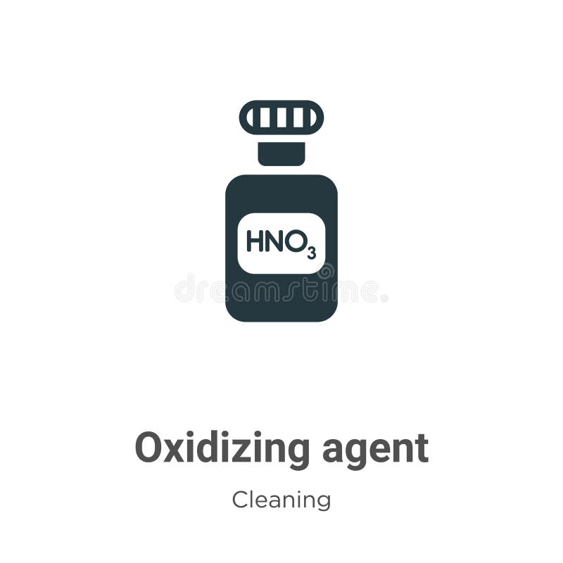 Oxidizing Agent Vector Icon on White Background. Flat Vector Oxidizing ...