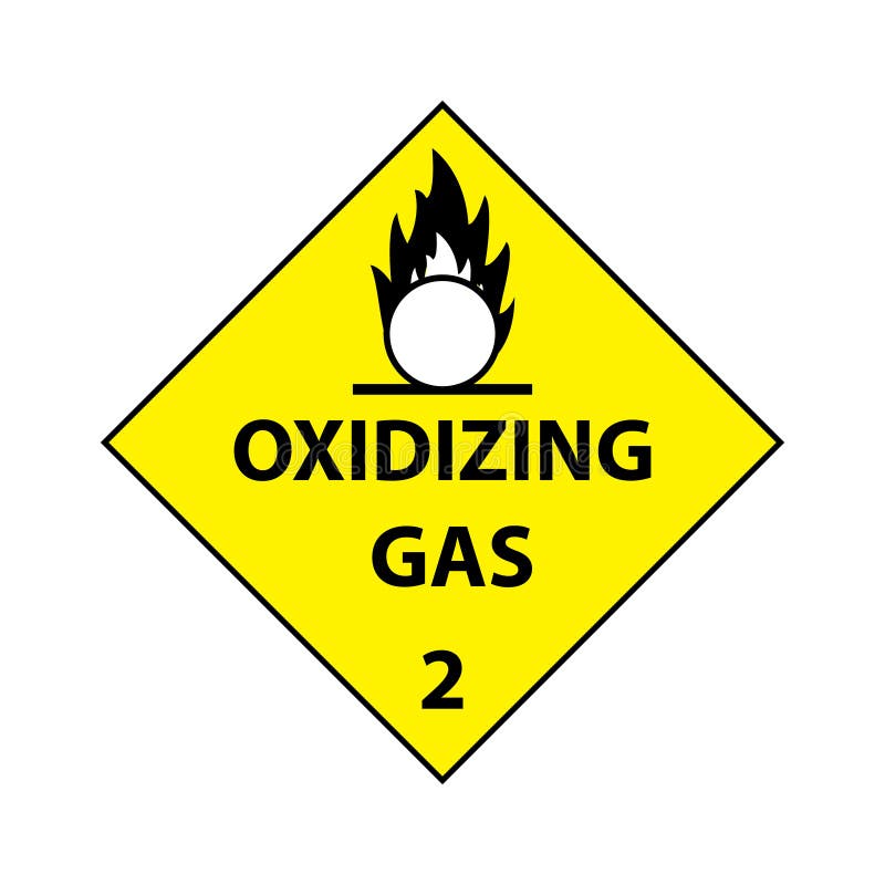 Oxidizing gas sticker stock vector. Illustration of oxidizing - 129664133