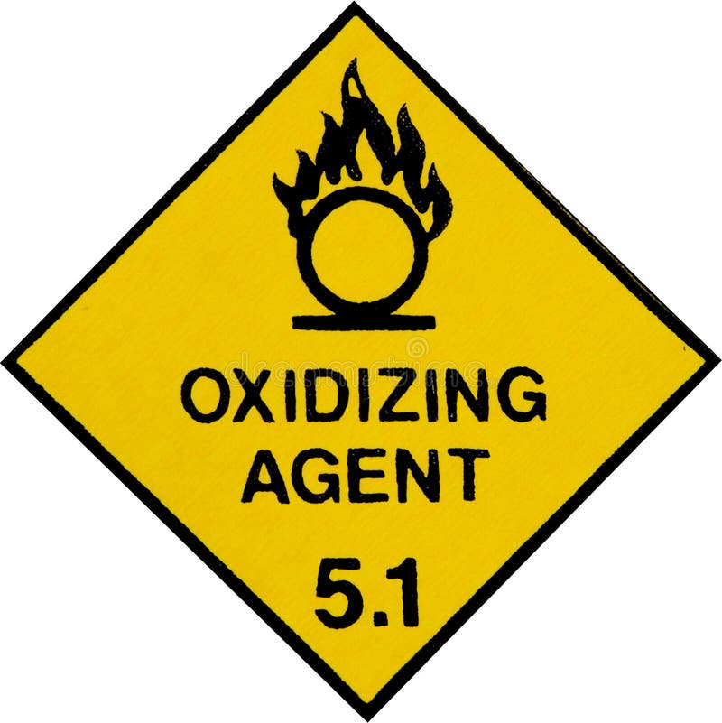 Oxidizing Warning Sign stock photo. Image of label, dangerous - 4092998