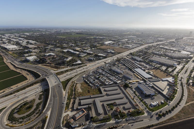 Oxnard Kalifornien Ventura Freeway Aerial Stockbild - Bild von südlich ...