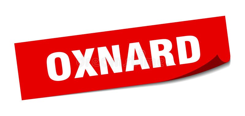 Oxnard Sticker. Oxnard Square Peeler Sign Stock Vector - Illustration ...