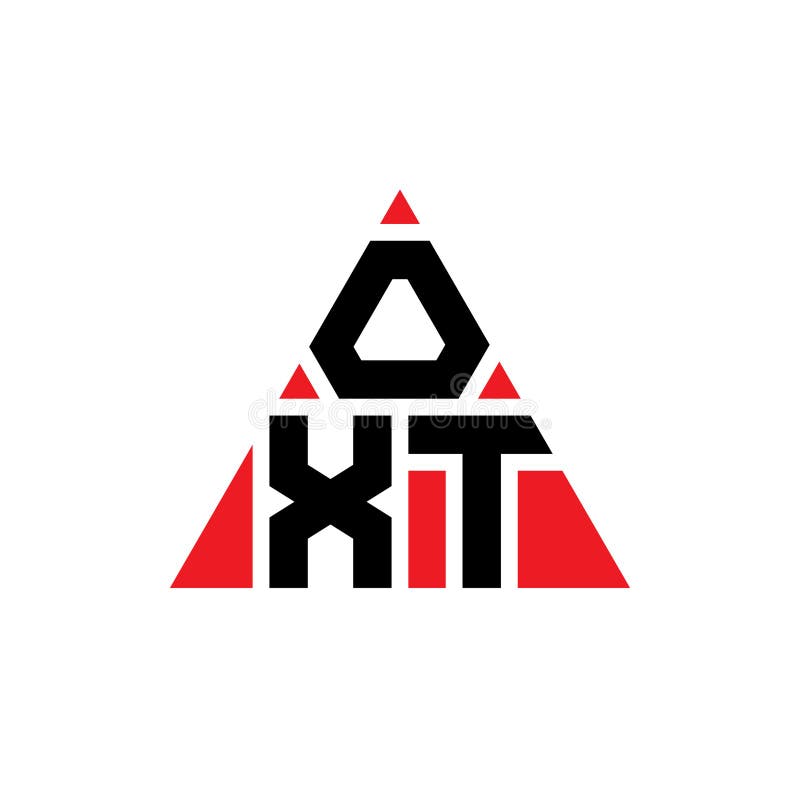 OXT Triangle Letter Logo Design with Triangle Shape. OXT Triangle Logo ...