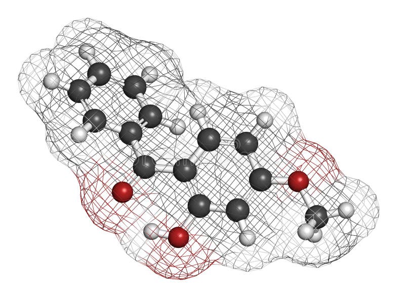 Oxybenzone Sunscreen Molecule. Skeletal Formula. Stock Illustration ...