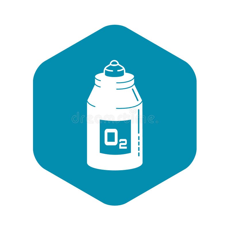 Oxygen Bottle Label, Illustration Stock Illustration - Illustration of ...