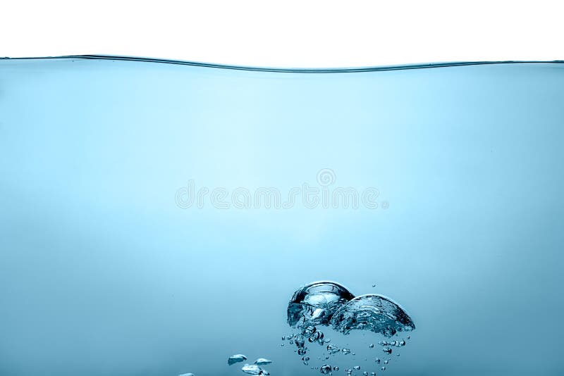 Oxygen Bubbles. Healthy Fresh Water Stock Image - Image of oxygen, blue ...