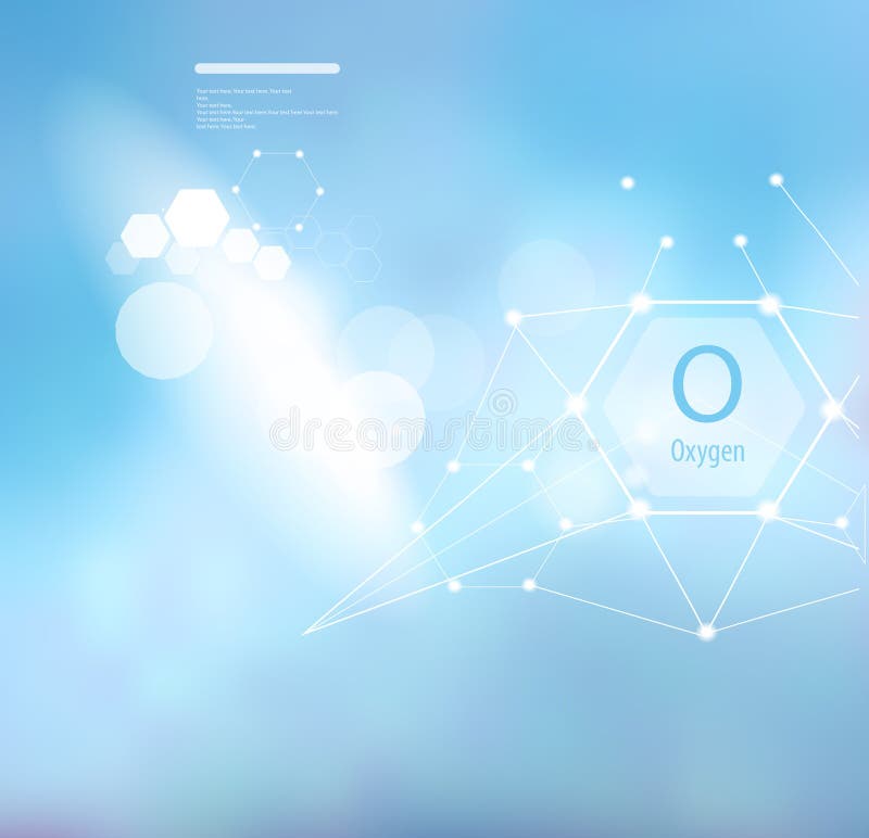 Oxygen. the Chemical Element in the Periodic Table Stock Vector ...