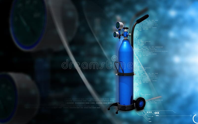 Oxygen Cylinder stock photo. Image of equipment, hospital - 48461952