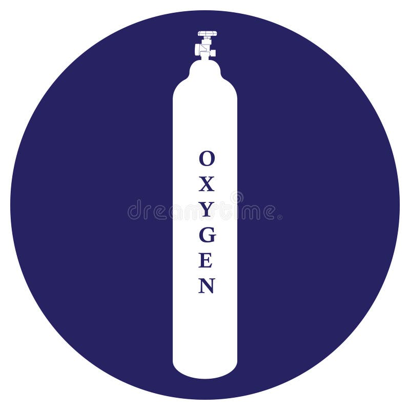 Oxygen Cylinder Icon Design Stock Vector - Illustration of vector, pump ...