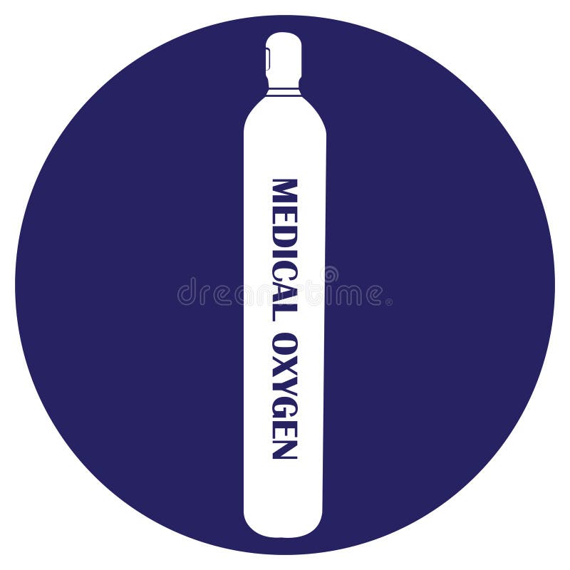 Oxygen Cylinder Icon Design Stock Vector - Illustration of compressed ...