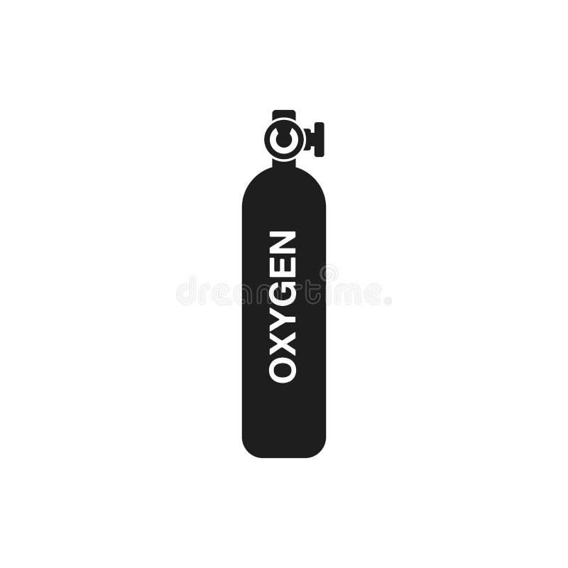 Oxygen Cylinder Icon. stock vector. Illustration of logo - 181692268