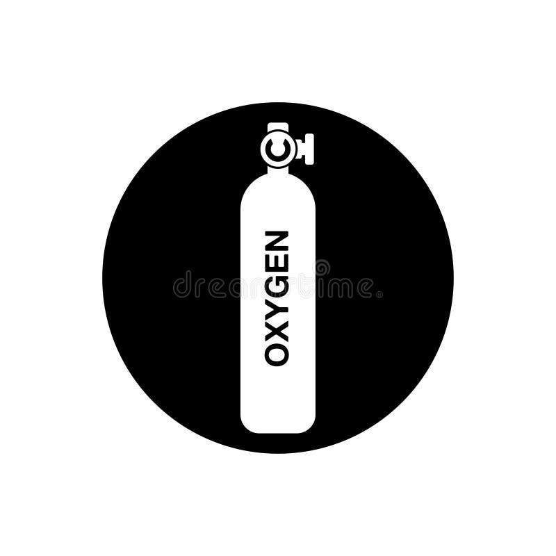 Oxygen Cylinder Icon. stock vector. Illustration of flat - 230299678