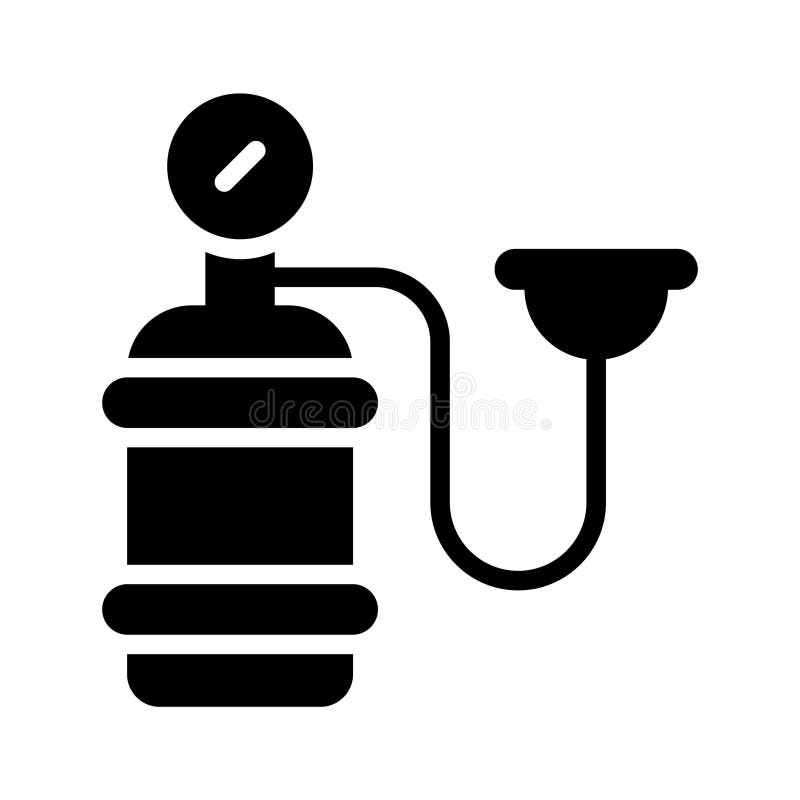 Oxygen Cylinder stock vector. Illustration of supply - 332686578
