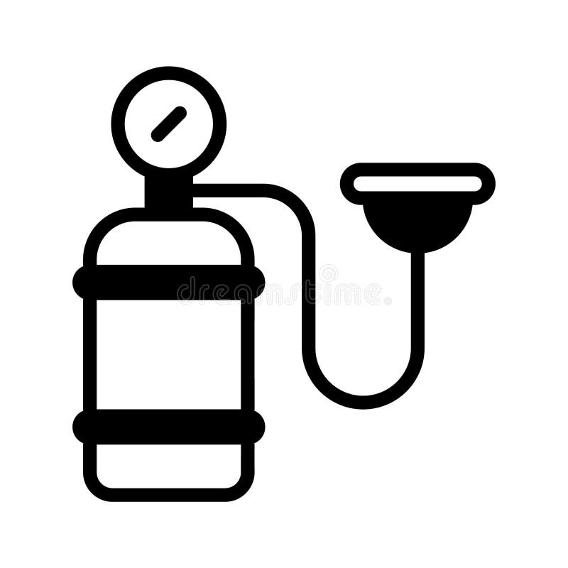 Oxygen Cylinder stock vector. Illustration of care, respiratory - 332693309