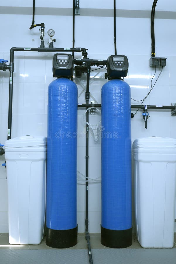 Oxygen Cylinders, Reducers Set, Part of Drinking Water Cleaning System ...