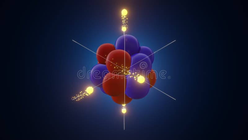 Oxygen. 3D -the Animated Structure of Air Molecules. Scientific Medical ...