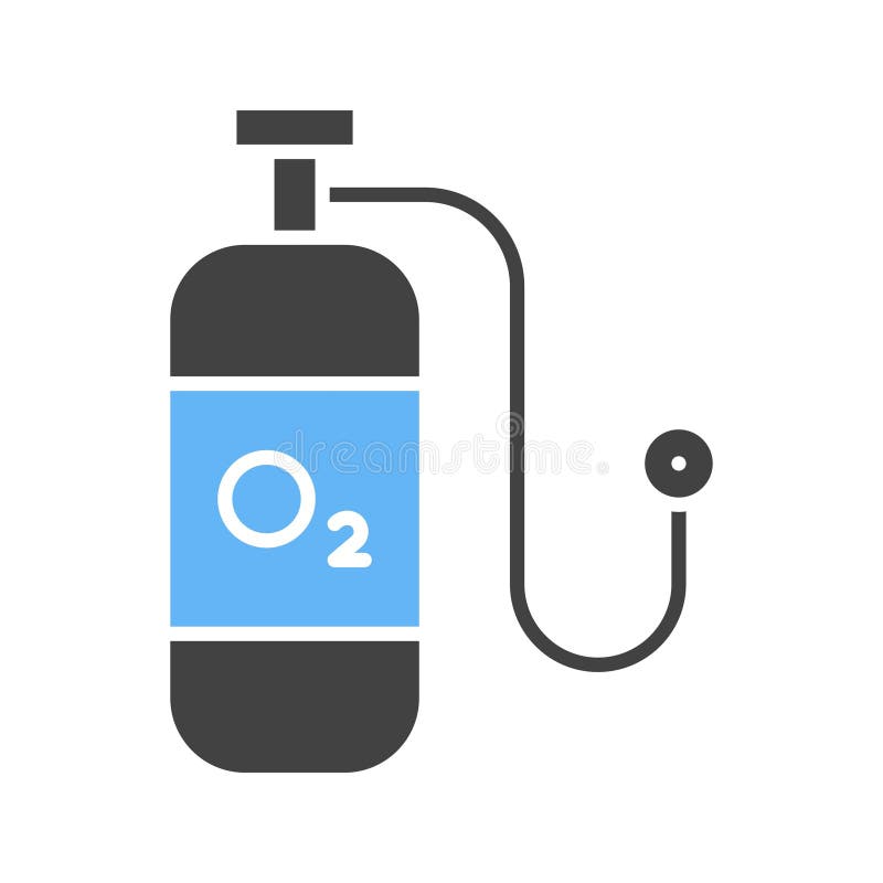 Oxygen icon vector image. stock vector. Illustration of respiration ...