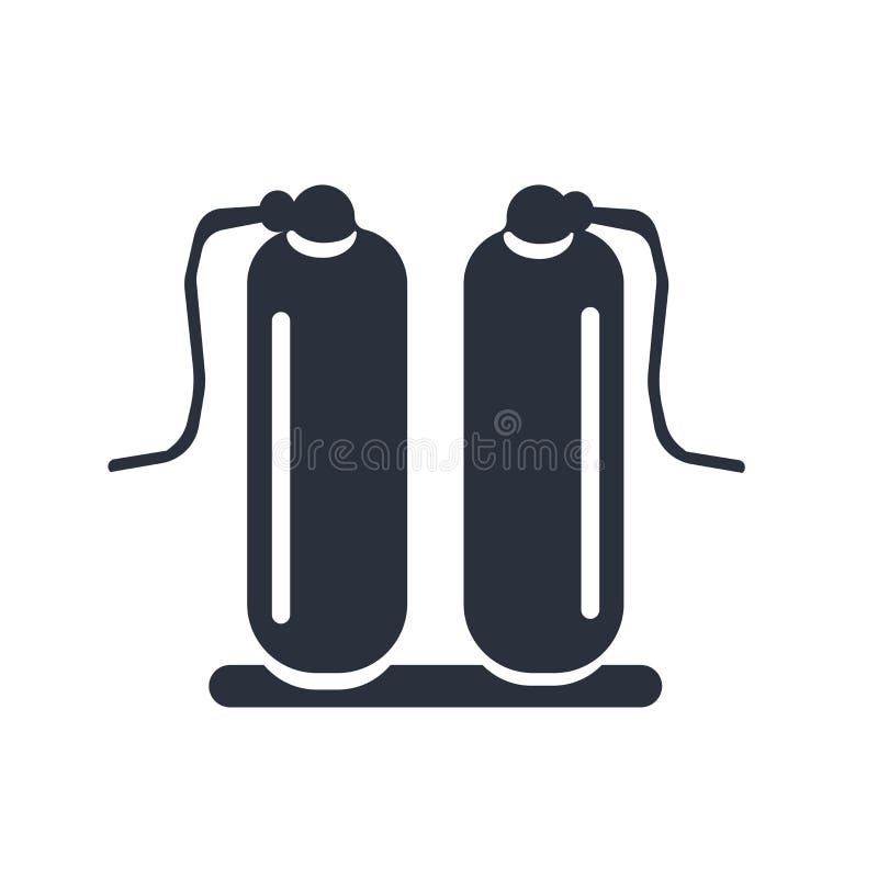 Oxygen Tank Icon Vector Isolated on White Background, Oxygen Tank Sign ...