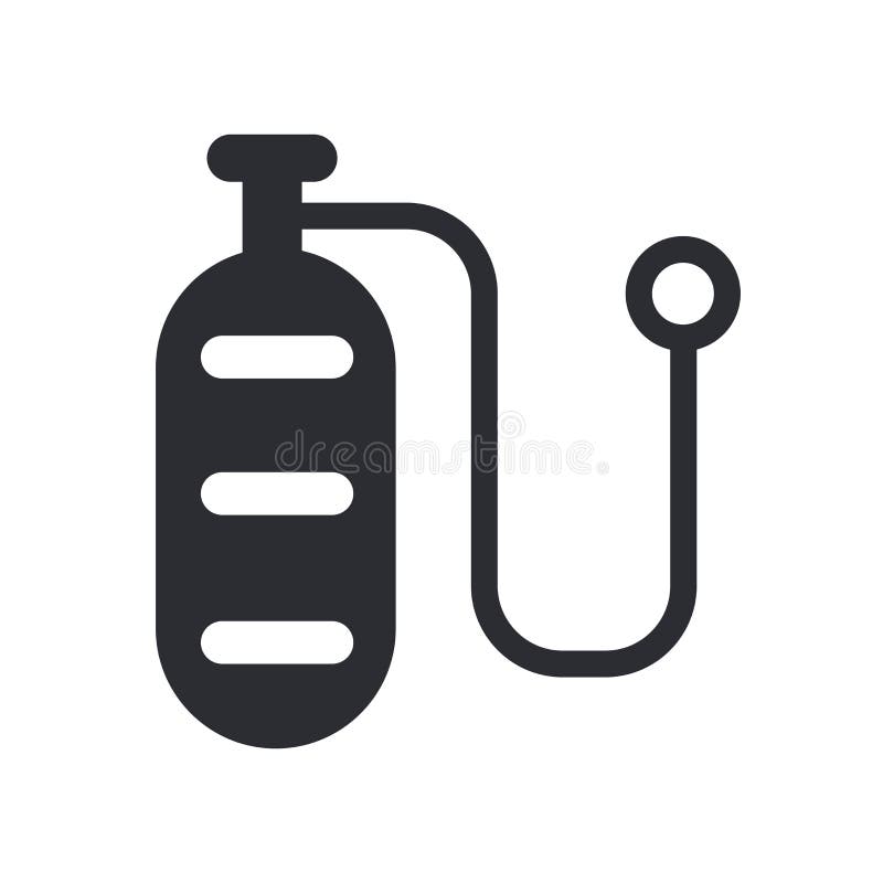 Oxygen Tank Icon Vector Isolated on White Background, Oxygen Tank Sign ...