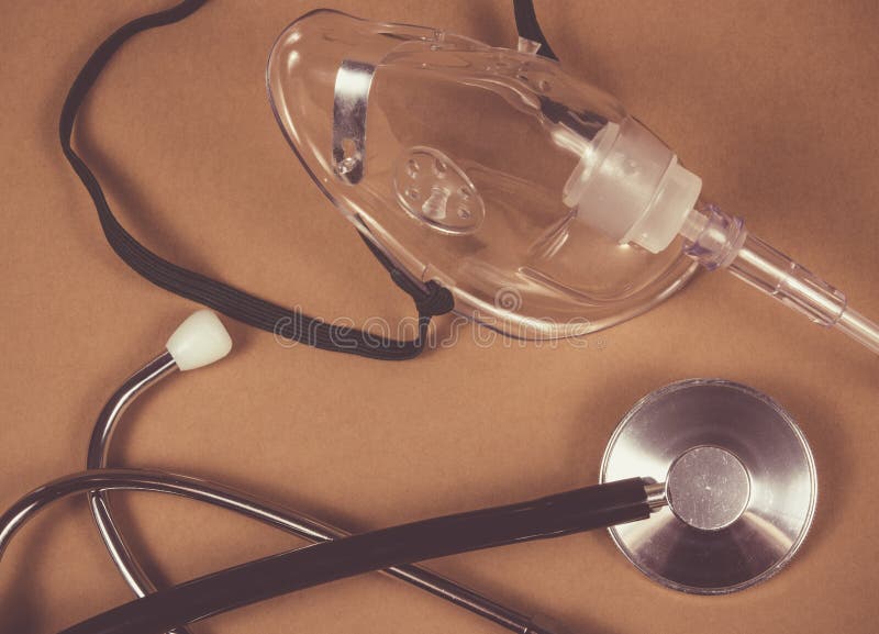 Close up of oxygen mask. stock photo. Image of breathing - 100052184