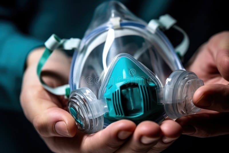 Oxygen Mask in Doctor Hands Generative Ai Stock Illustration ...