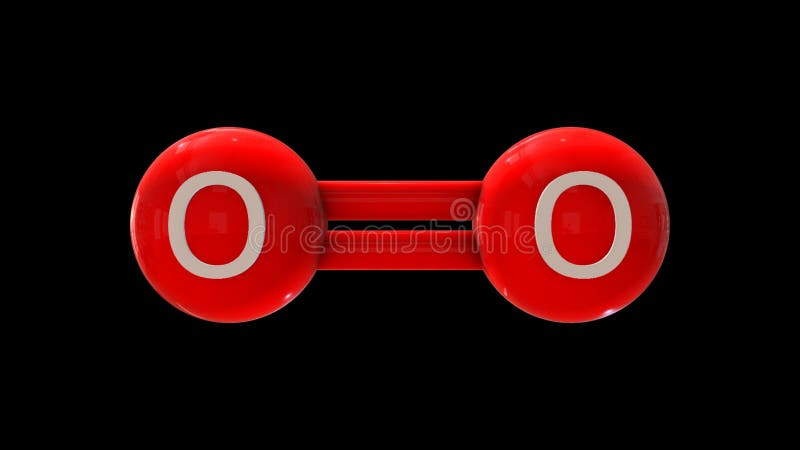 Oxygen molecular structure stock illustration. Illustration of periodic ...