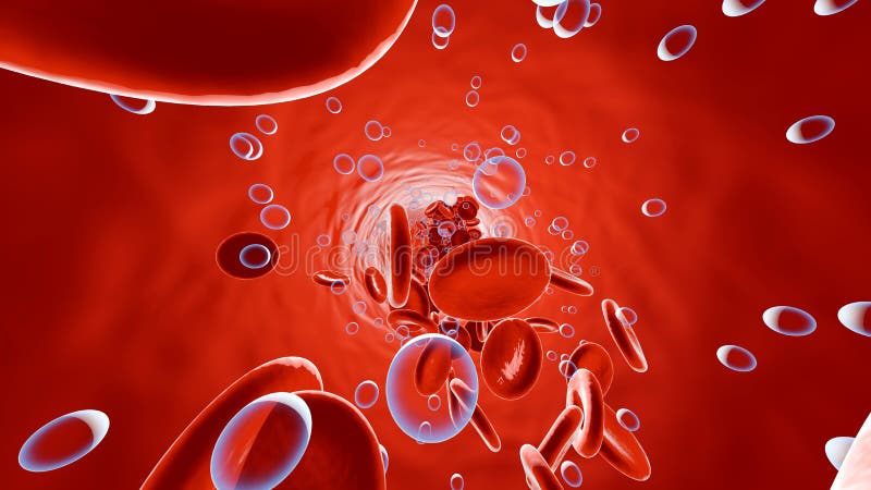 Blood stream stock illustration. Illustration of render - 8854215