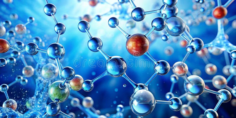 Oxygen Molecules Nano Particles Intelligent Water Molecules Acetone AI ...