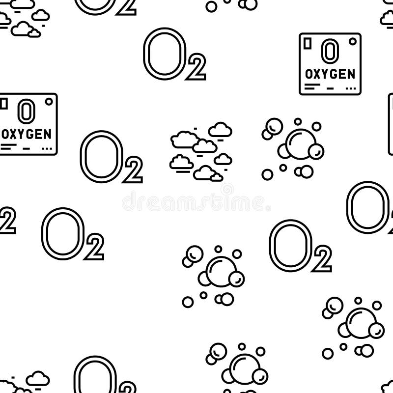 O2 Oxygen Linear Vector Illustration Stock Illustrations – 112 O2 ...