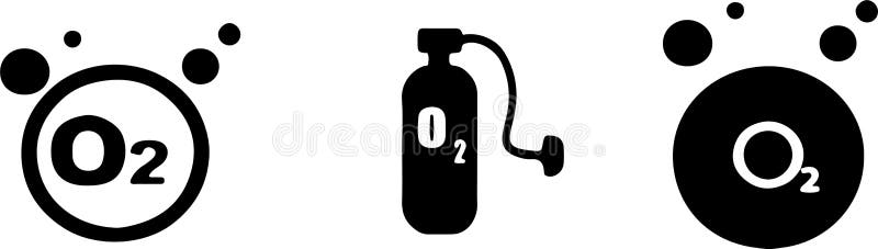 Oxygen O2 Icon, Vector Illustration. Stock Illustration - Illustration ...