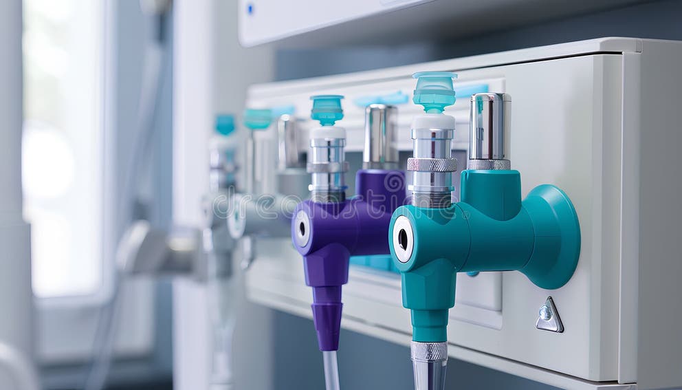 Oxygen Outlet in Operating Room Stock Image - Image of clinic, scrubs ...