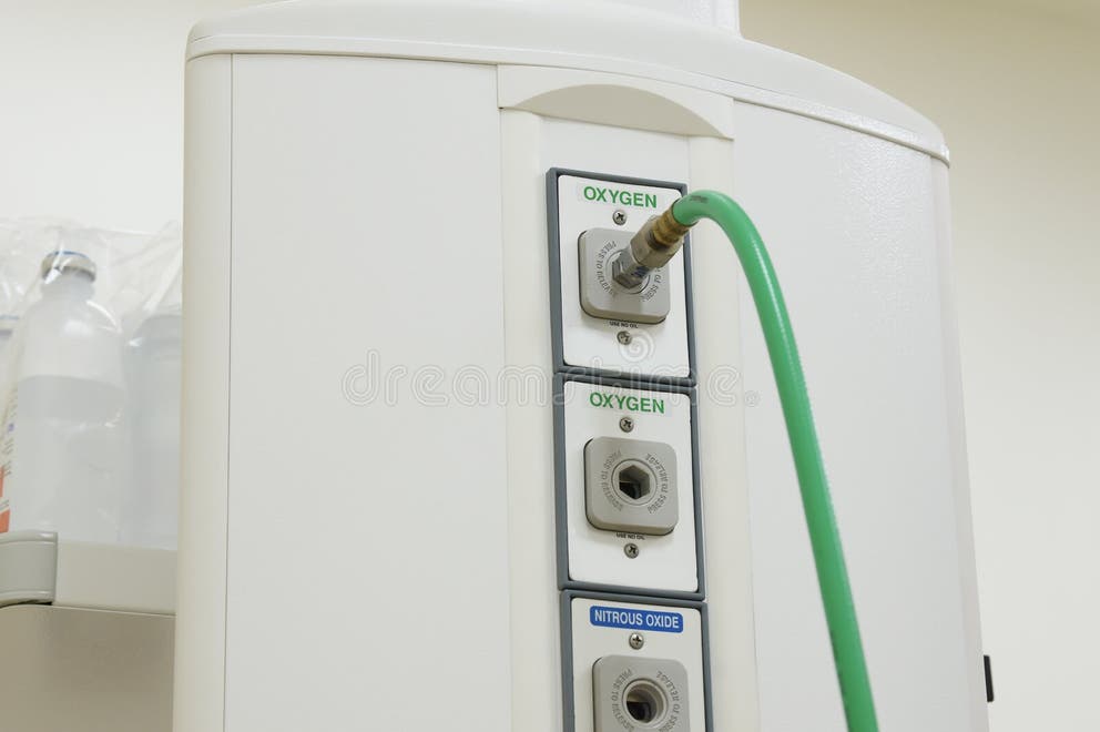 Oxygen Outlet in Operating Room Stock Image - Image of emergency ...