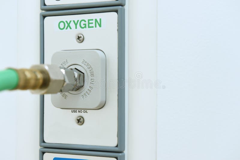 Oxygen Outlet in Operating Room Stock Image - Image of medicine ...