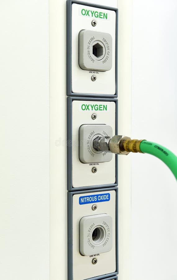 Oxygen Outlet in Operating Room Stock Image - Image of operation ...