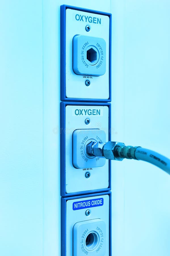 Oxygen Outlet in Operating Room Stock Image - Image of operation ...
