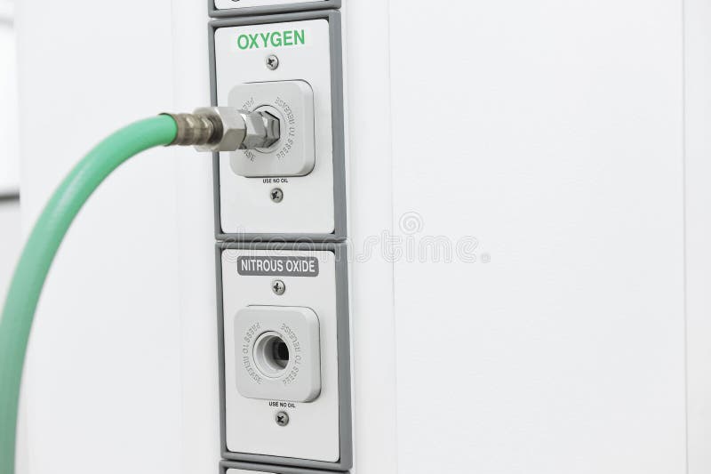 Oxygen, Oxygen Outlet in Operating Room, Oxygen and Vacuum Pipelines on ...